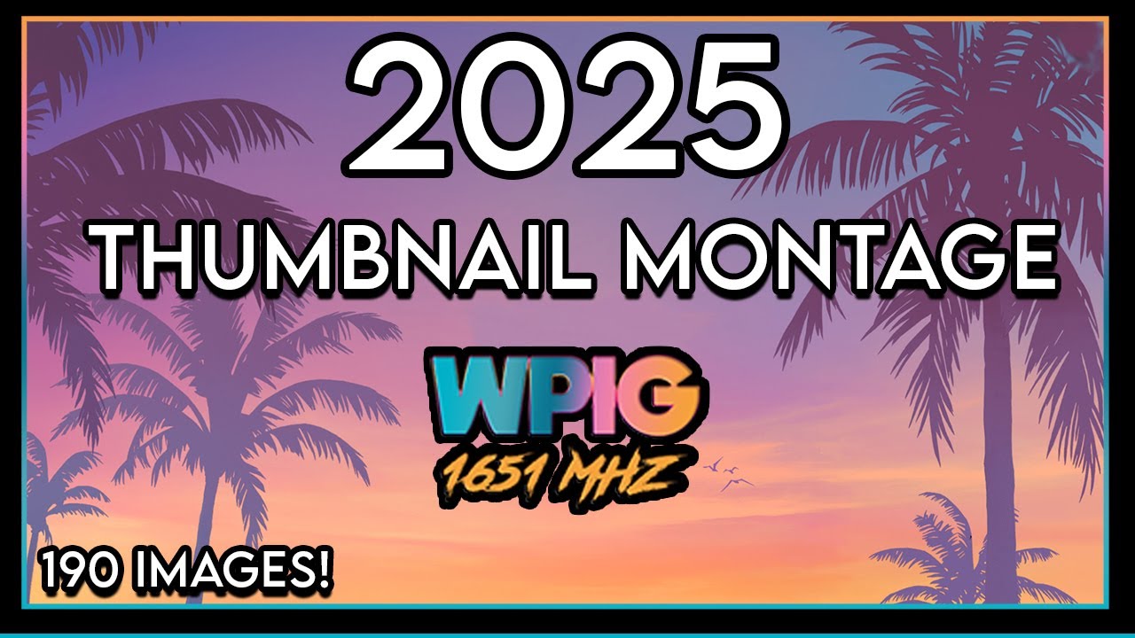 2025 Thumbnail Montage (Just the PREEstreams REEstreams) 190 in total ...