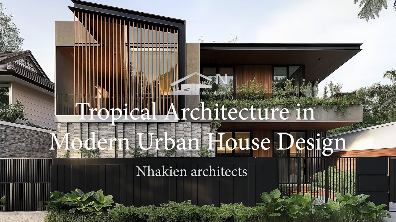 Tropical Architecture in Modern Urban House Design #housedesign # ...
