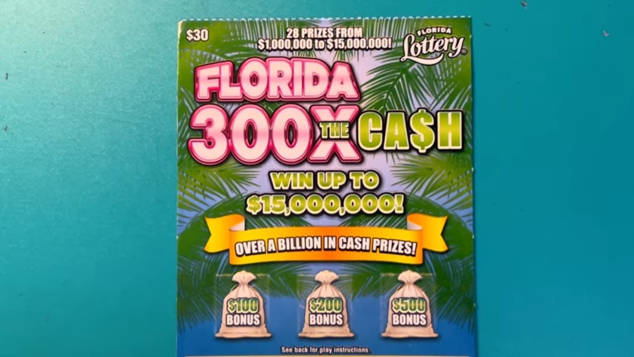 300X THE CASH SCRATCH OFF FROM THE FLORIDA LOTTERY - YouTube