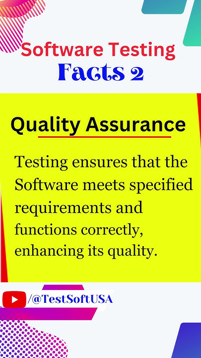 Software Testing Facts Quality Assurance Shorts Bug Softwaretesting Performancetesting