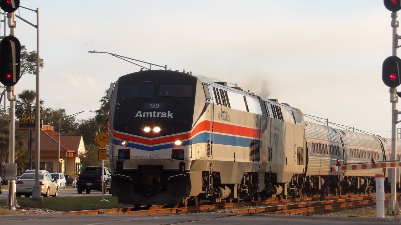 Amtrak P098 with 130 leading 3/1/2023 - YouTube
