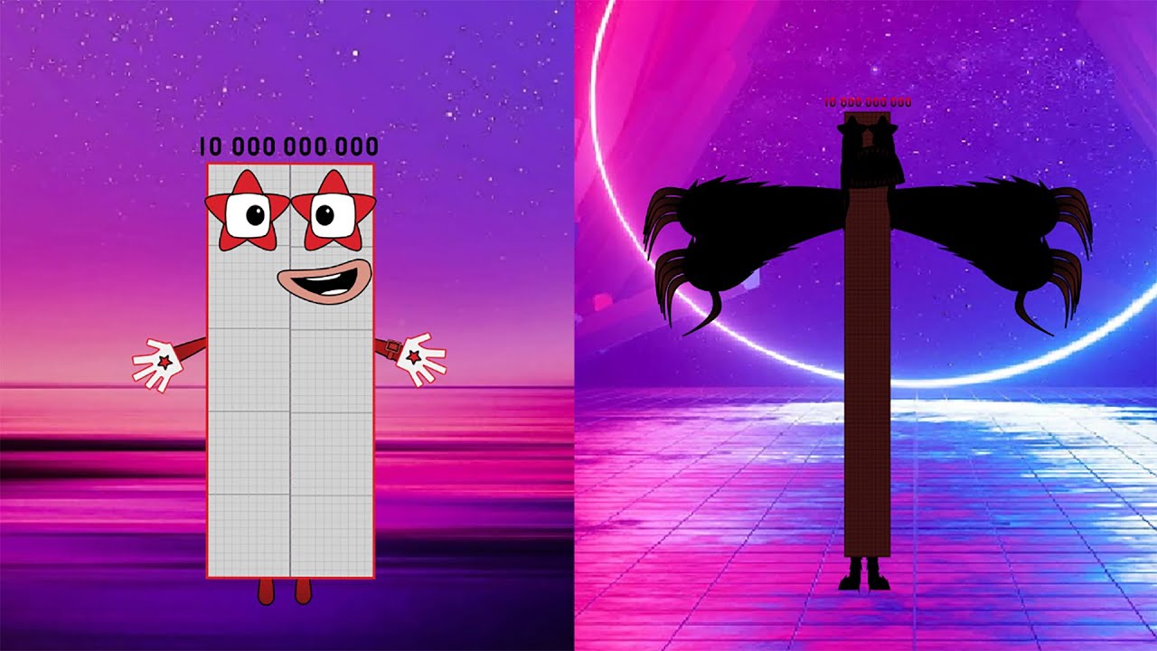 Looking A Numberblocks Band But Ten Billions (10B-100B) Normal VS ...