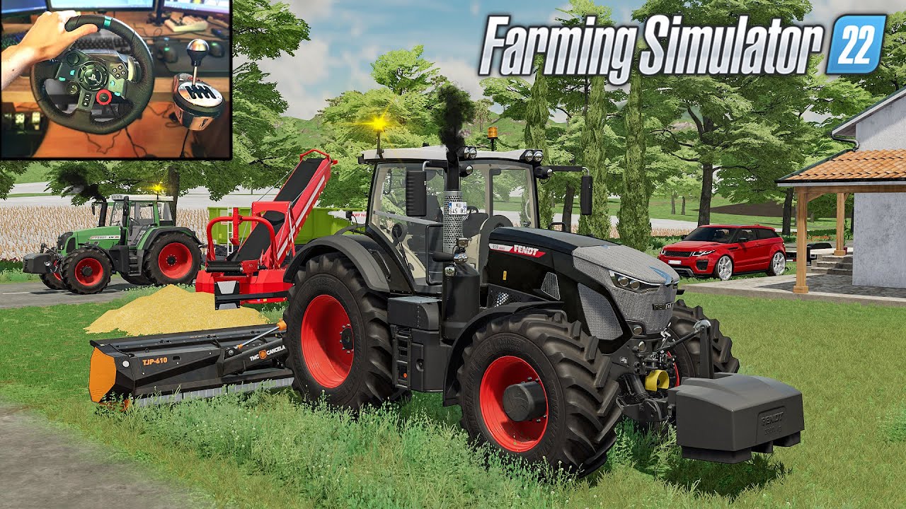Working with 2 FENDT | Steering wheel & gearshift gameplay (Farming ...