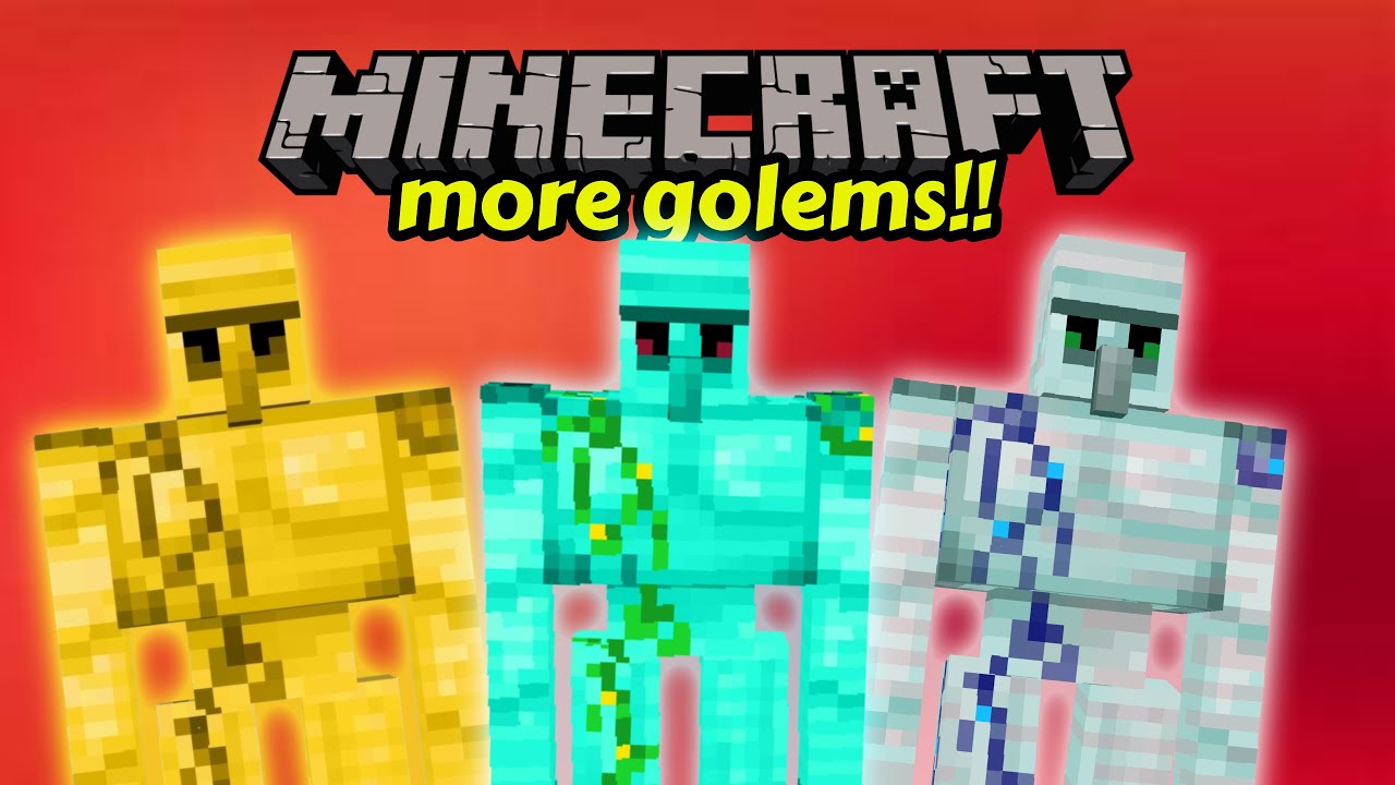 Minecraft - EXTRA GOLEM MODS!! - YouTube