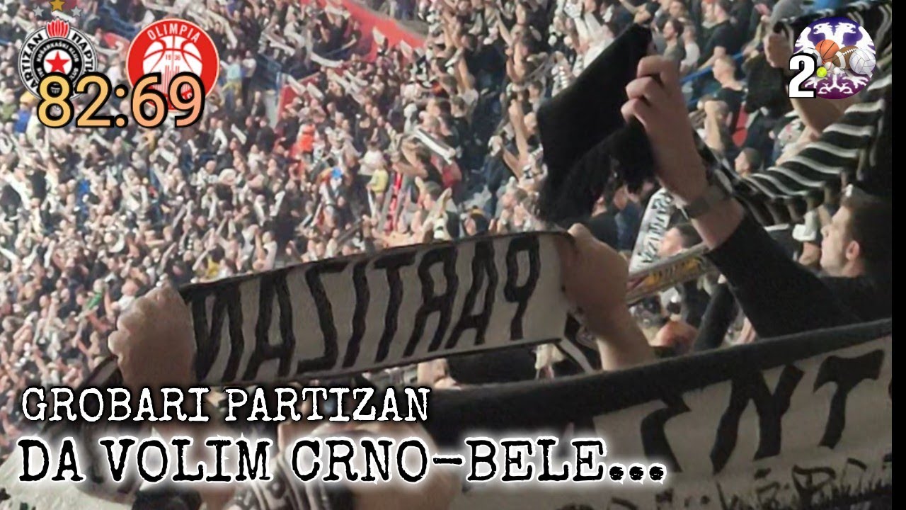 DA VOLIM CRNO-BELE Grobari na Partizan Milano - YouTube