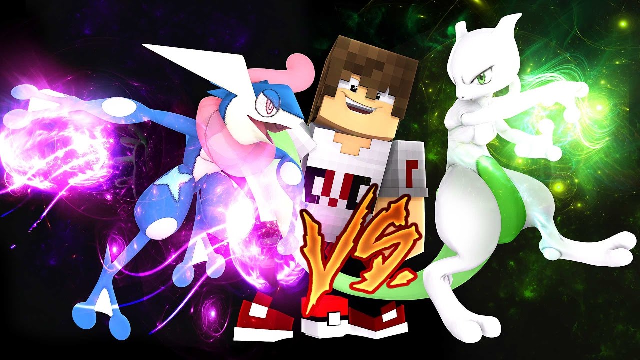 Minecraft: ASHGRENINJA vs MEWTWO SHINY - BATALHA PIXELMON #69 ...