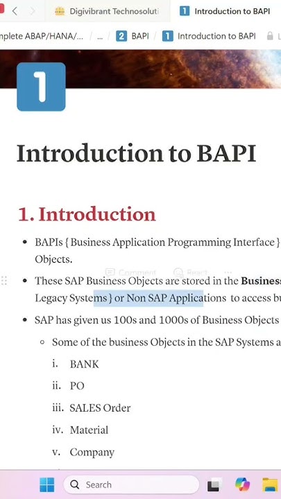 BAPI, Data Migration #sapcareer #sapconsultant #sapmodules #sapabap #sapcourse #learnsap - YouTube