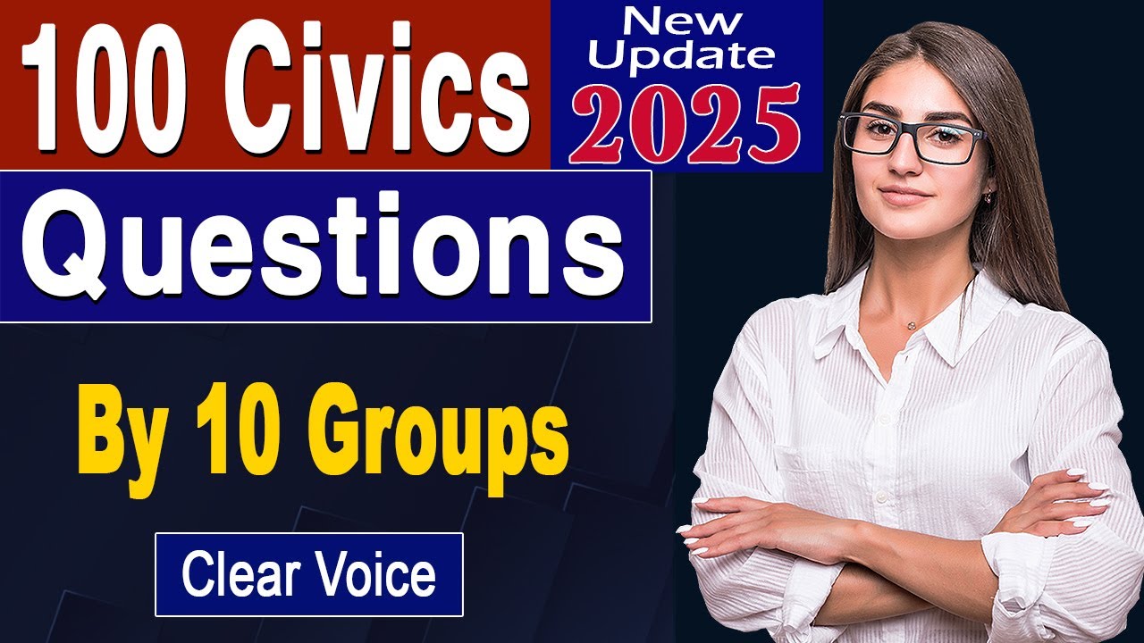 100 Civics - Questions & Easy Answers by 10 Groups for US Citizenship ...