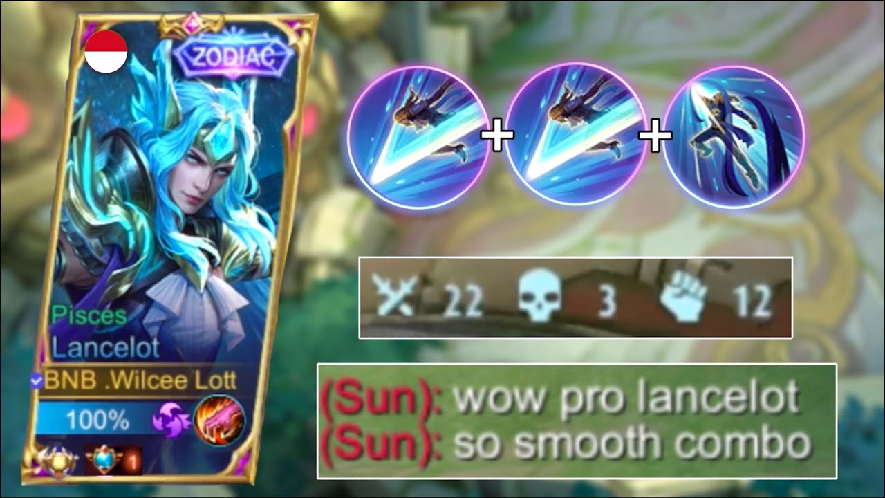 LANCELOT SUPER SMOOTH DASH!! SATISFYING TOWER DIVE 🔥 + ONE SHOT BUILD ...