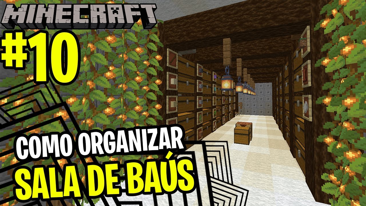 CONSTRUI UMA MEGA SALA DE BAÚS #10 MINECRAFT SURVIVAL - YouTube