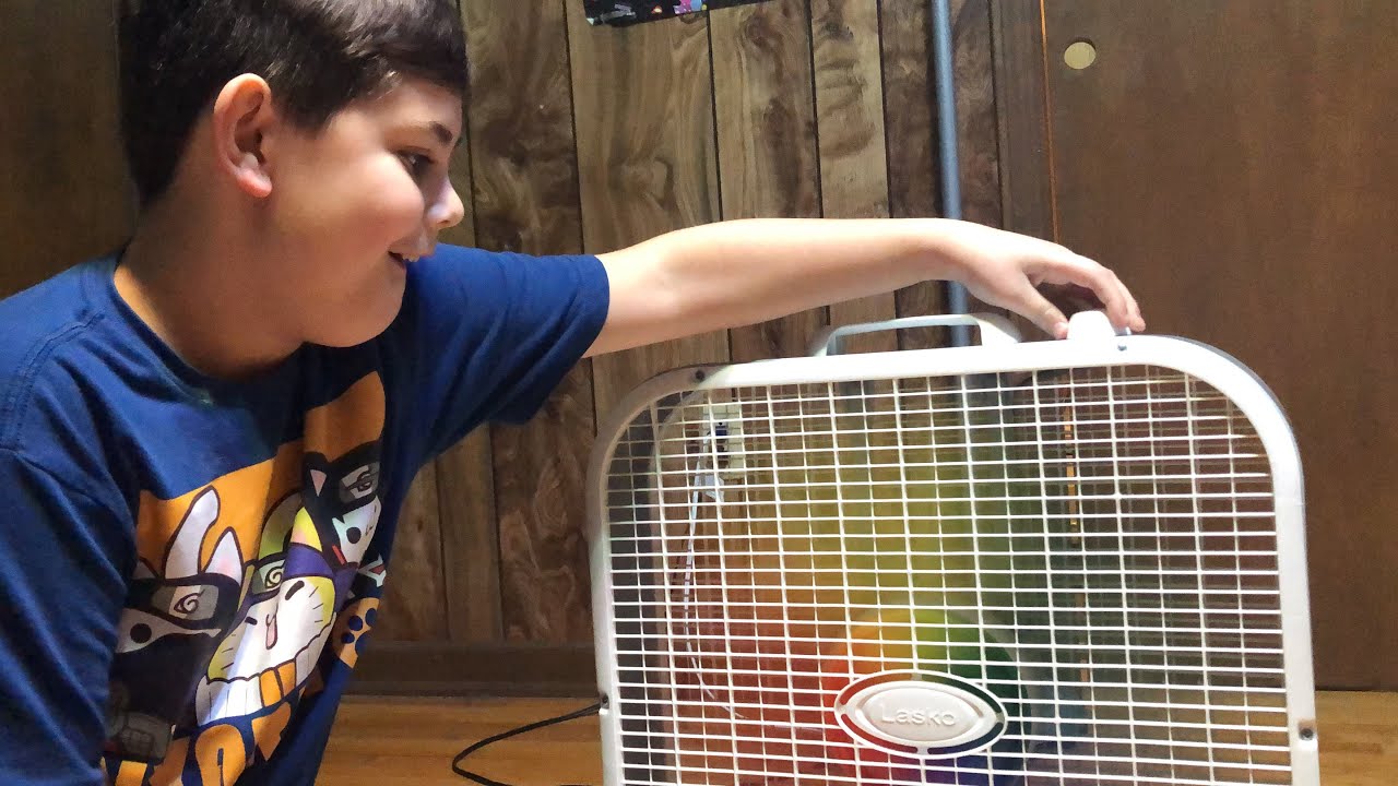 rainbow lasko box fan - YouTube