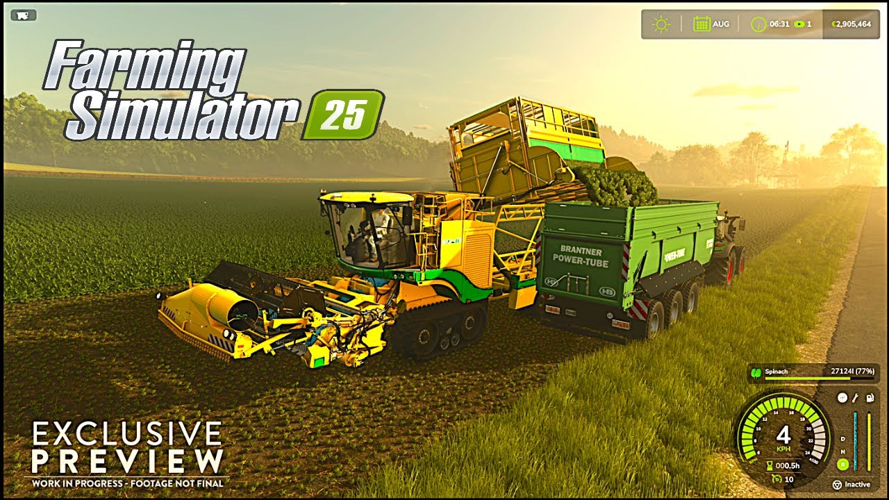 Get A Sneak Peek At Farming Simulator 25 Exclusive New Gameplay - YouTube