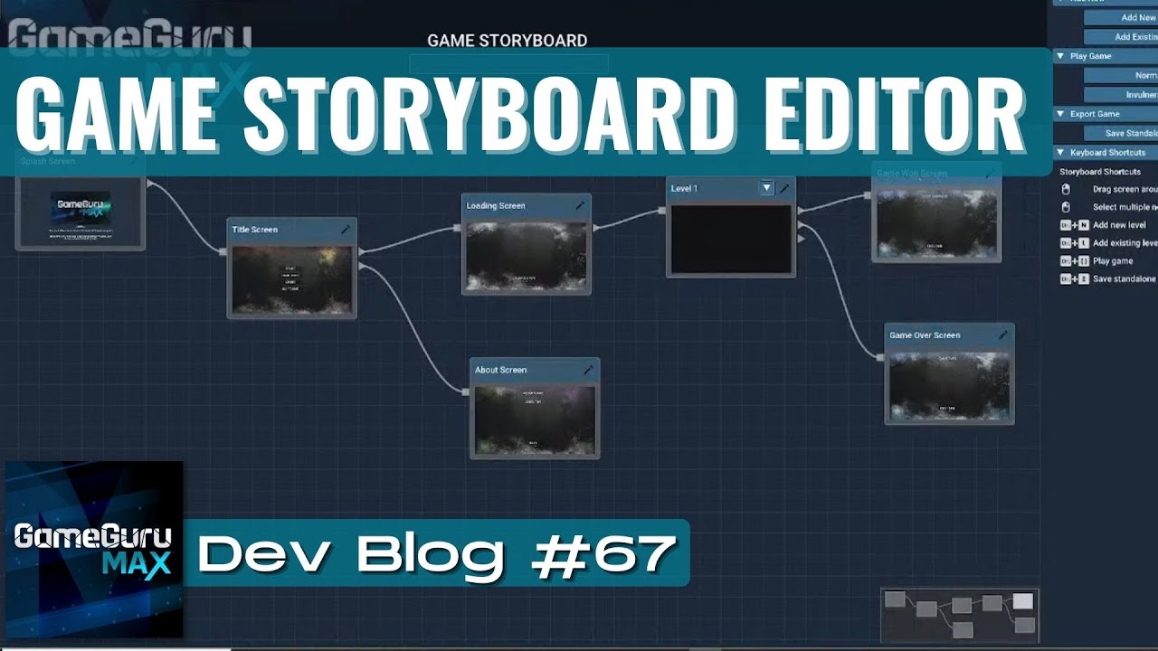 GameGuru MAX - Broadcast #67 - Game Project Storyboard - YouTube