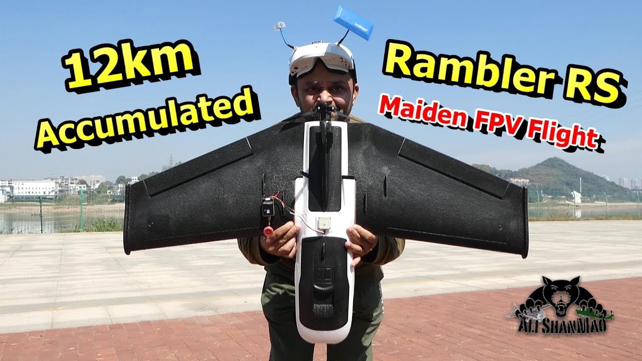 12km accumulated FPV Flight Rambler RS Long range FPV Wing - YouTube
