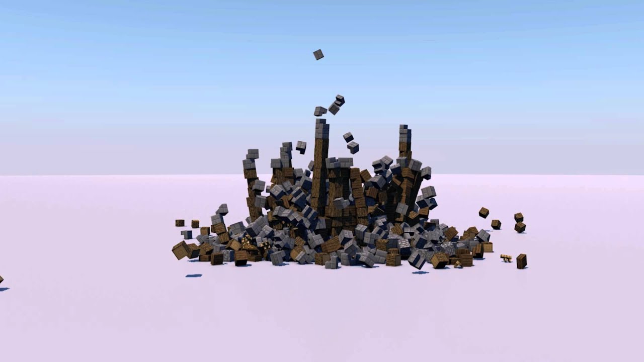 [C4D] 60 FPS House Explosion Animation - YouTube