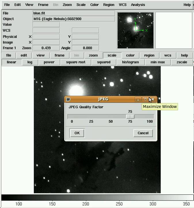 Using DS9 to Scale FITS Files - YouTube