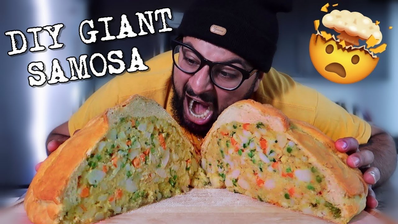 DIY GIANT SAMOSA!! (BIGGEST SAMOSA IN THE WORLD) - YouTube