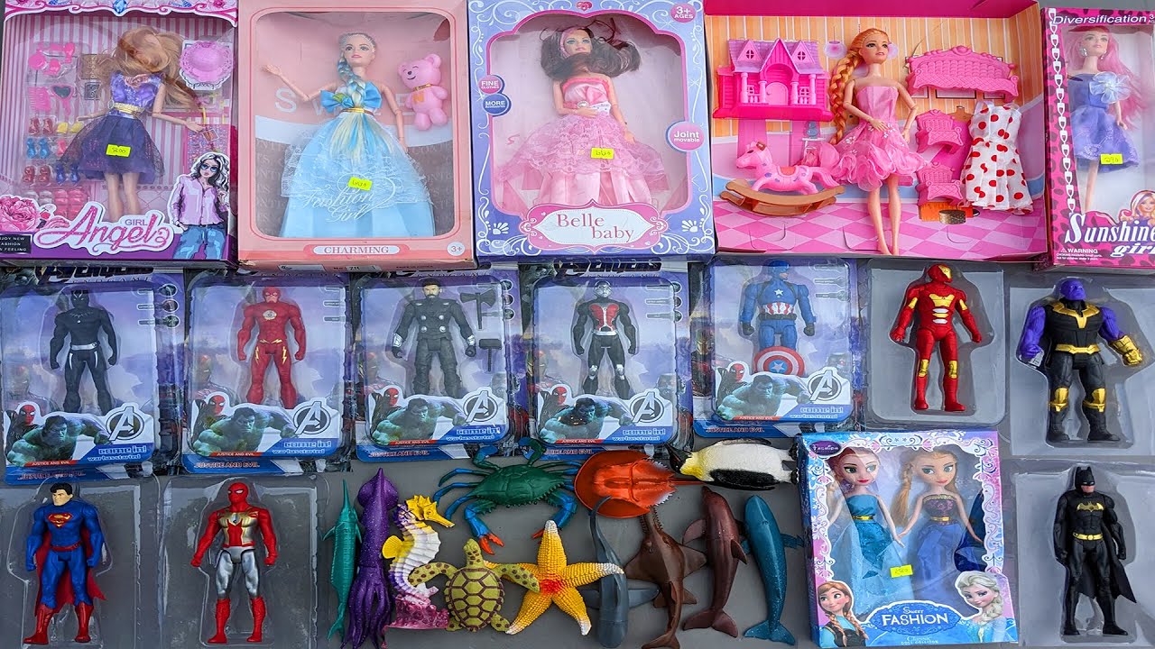 Review Superheroes & Barbie Doll : Rosa, Angel, Spider man, Iron Man ...