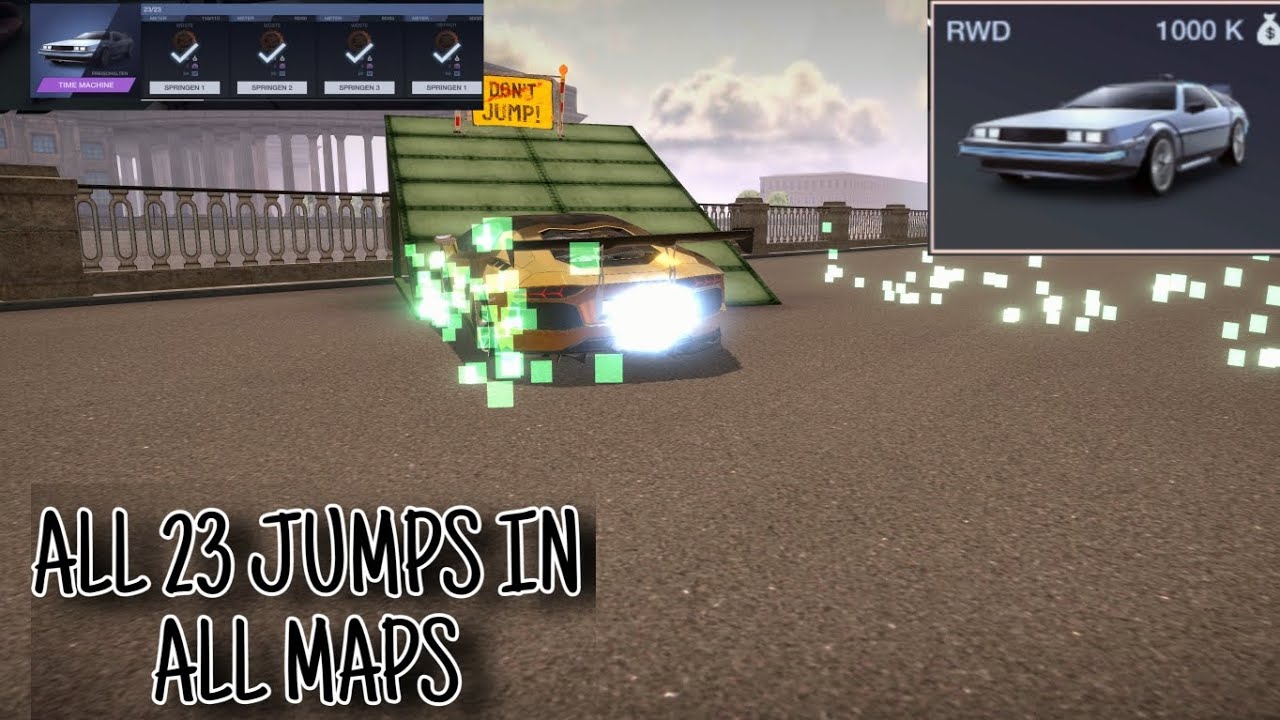 All jumps in all maps and unlock to the car | Tuning Club Online - YouTube