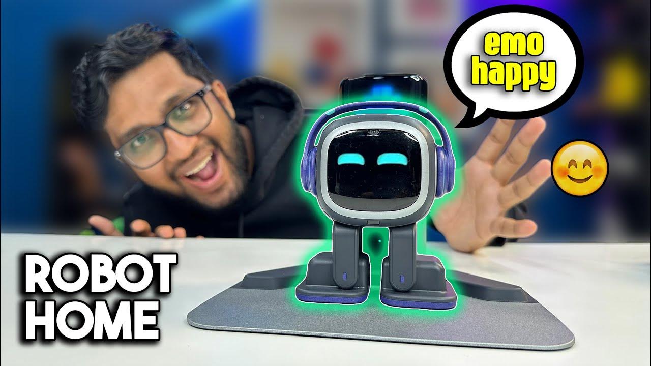NEW HOUSE FOR MY ROBOT FRIEND EMO ! (Emo Robot GoHome Unboxing) - YouTube