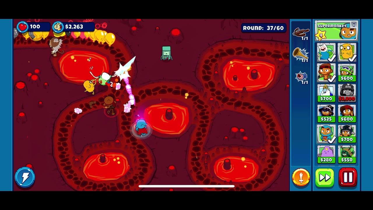 Bloons Adventure Time - Lava Pools - Extreme - YouTube