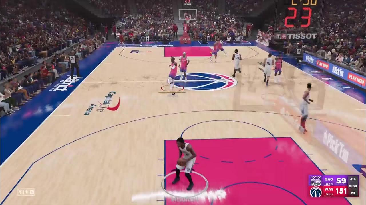 NBA 2k23 basketball Sacramento Kings vs. Washington Wizards - YouTube