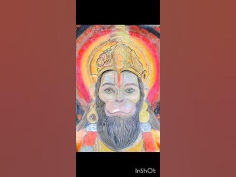 Hanuman Ji Drawing|Jai Shree Ram| #siyaram #hanuman #shorts - YouTube