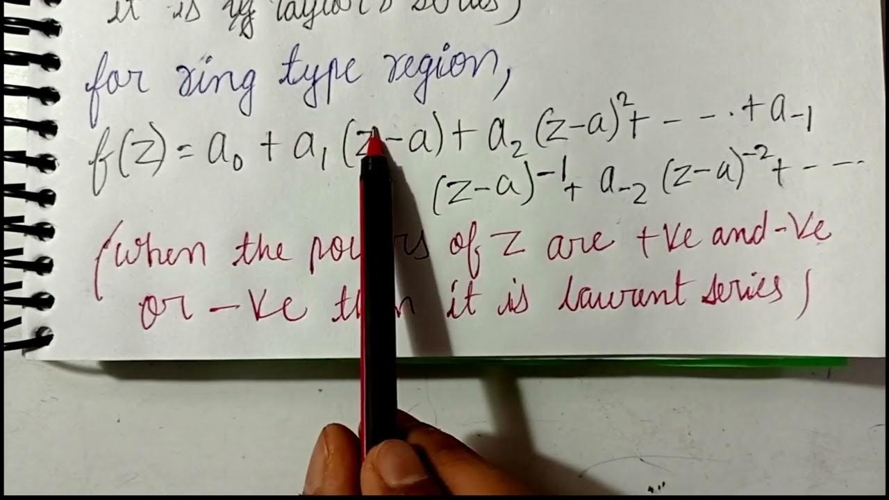 Taylor's and Laurent's Series | Complex Variables | Complete Concept | L-4 | - YouTube