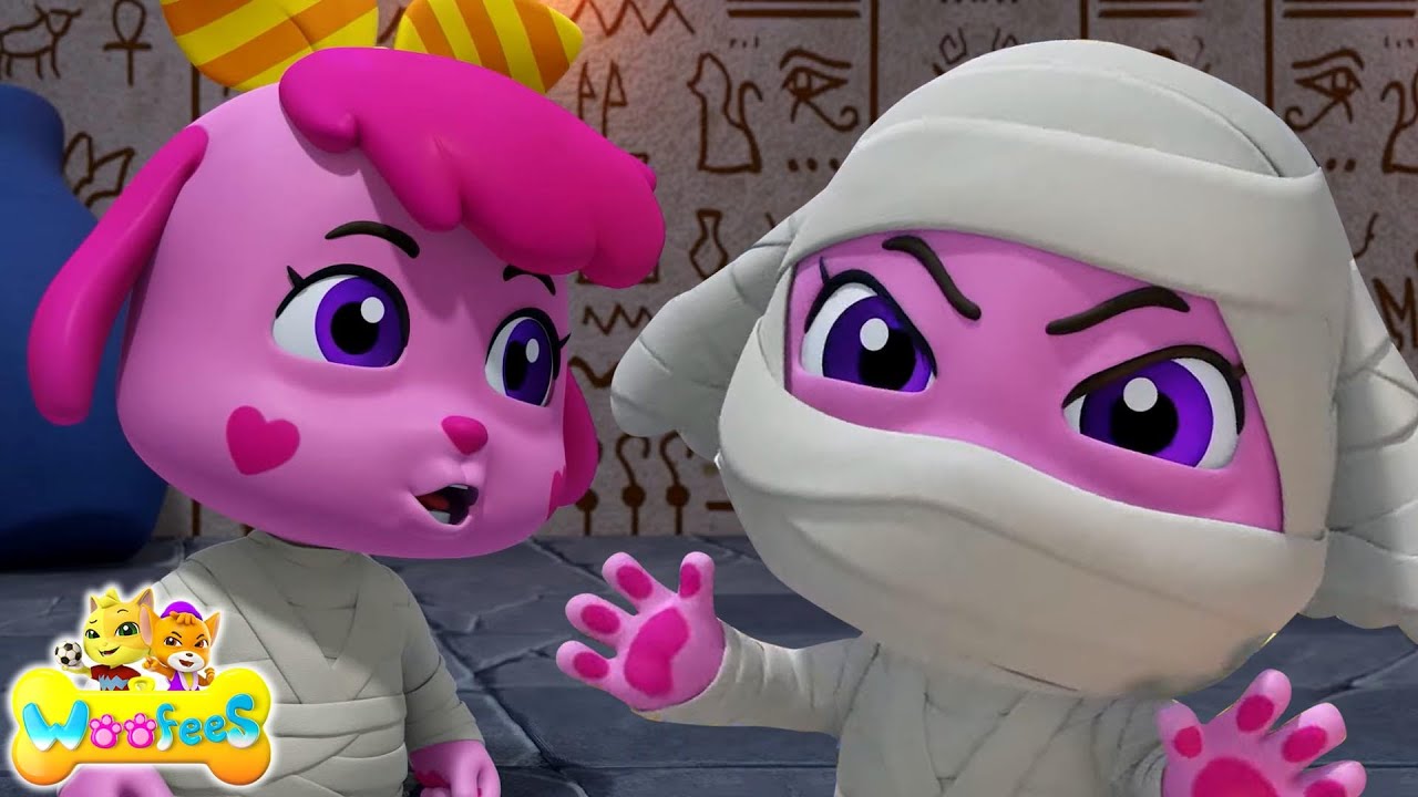 Halloweenská Mumie a Další Vtipné Dětské Karikatury od Woofees - YouTube