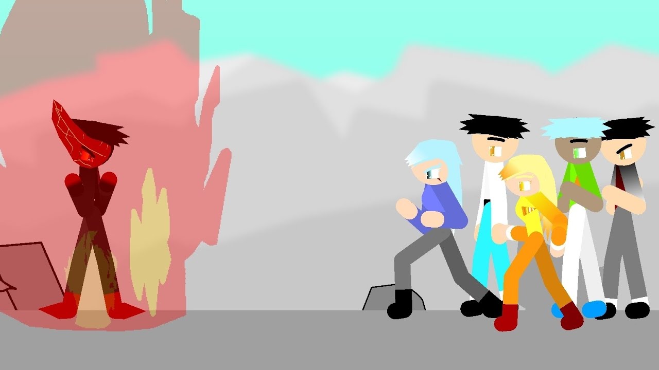 [Stick Nodes Fight] AZ Universe: B team Vs Sun-Demon - YouTube