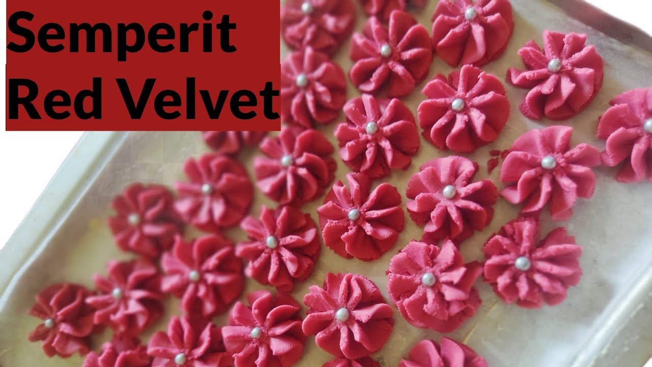 Resepi Semperit Red Velvet | Biskut Raya - YouTube