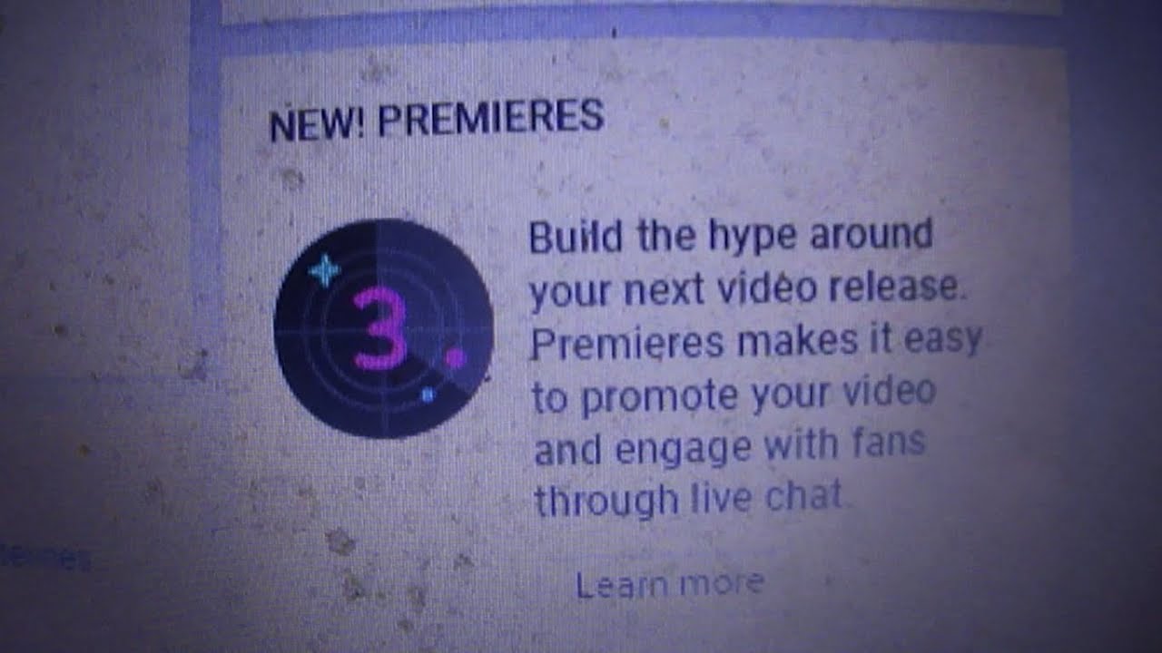 How to use the NEW Premiere feature on your Youtube channel ...