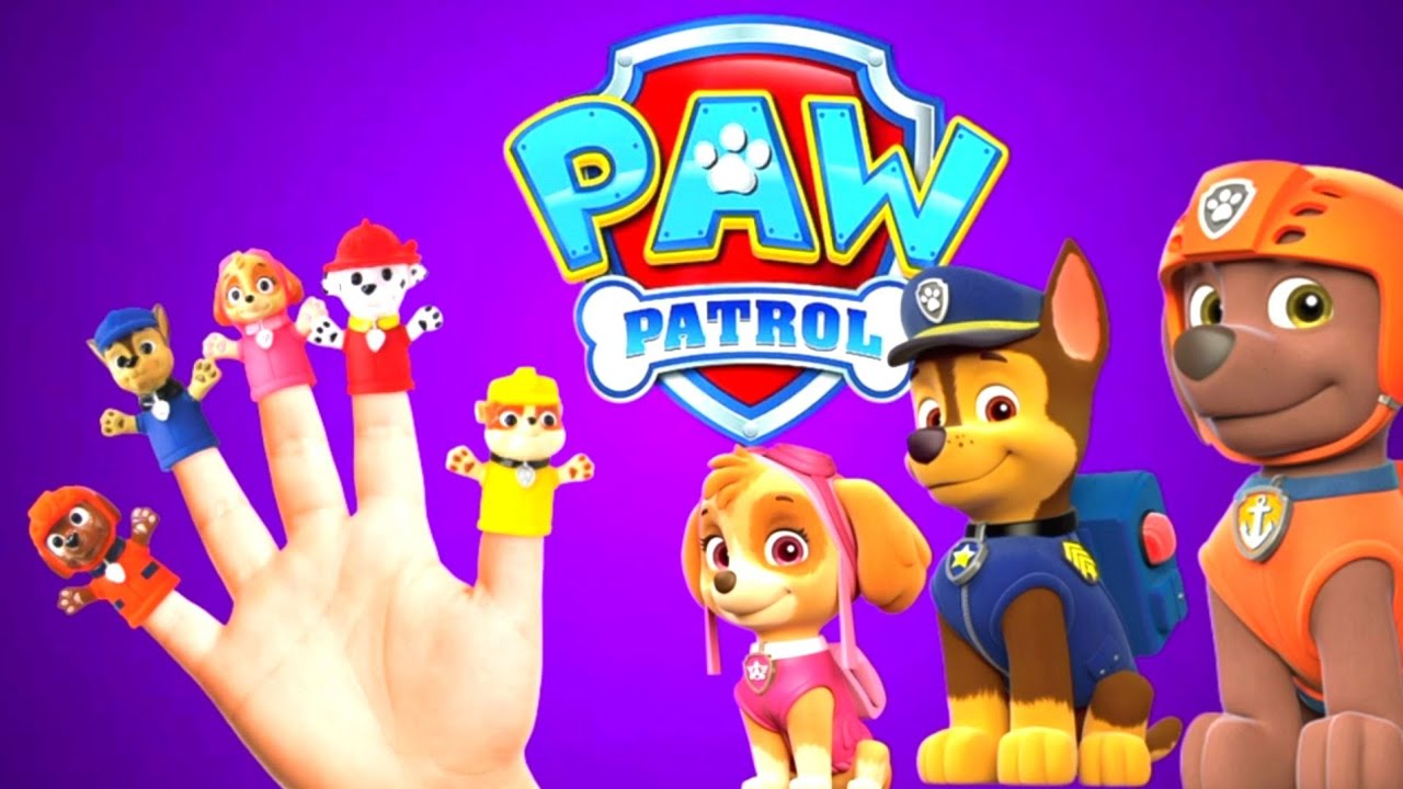 Paw Patrol Finger Family Songs | Nursery Rhymes & Kids Songs | Paw ...