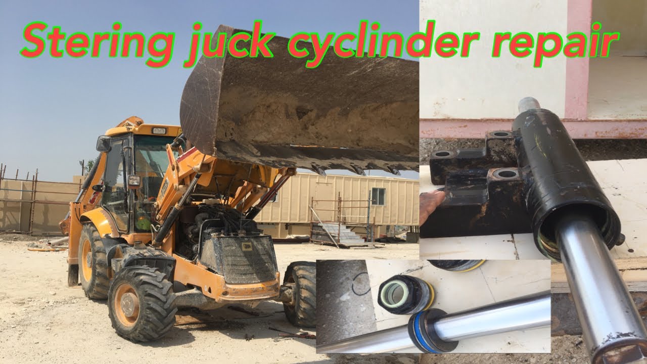 Jcb 3Cx Backholoder How To Change Stering Juck Cyclinder Seal Kit Full ...