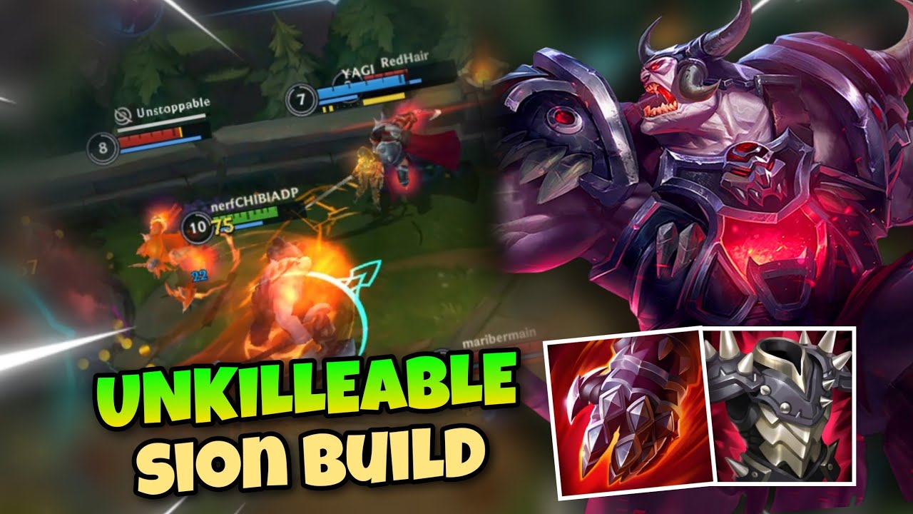 SION BEST BUILD WILD RIFT SUPER TANKY AND HUGE DAMAGE 13 KILLS - YouTube