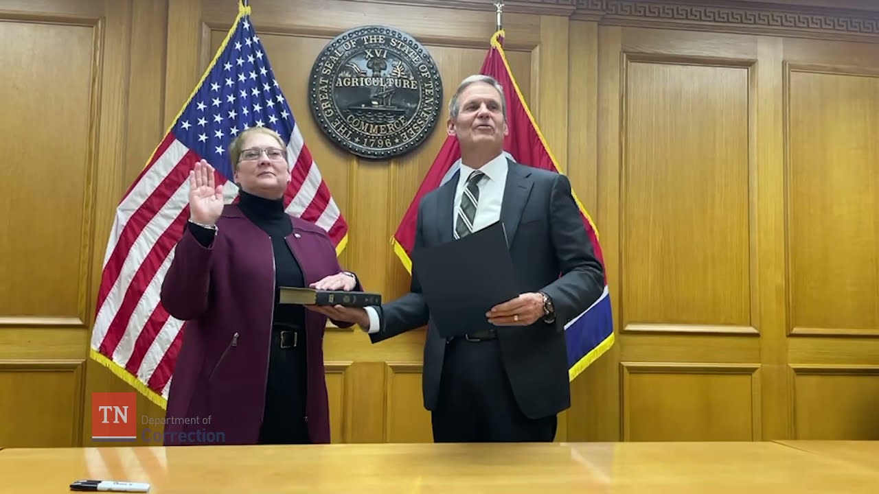 Lisa Helton Sworn in as Interim Commissioner of TDOC - YouTube