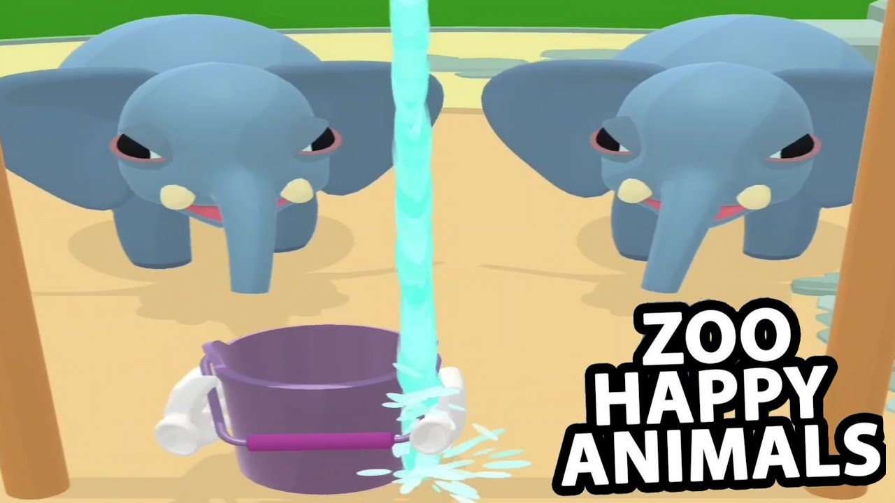 Zoo Happy Animals🐵🐔🐶🐷|| Gameplay walkthrough go to max level iOS and ...