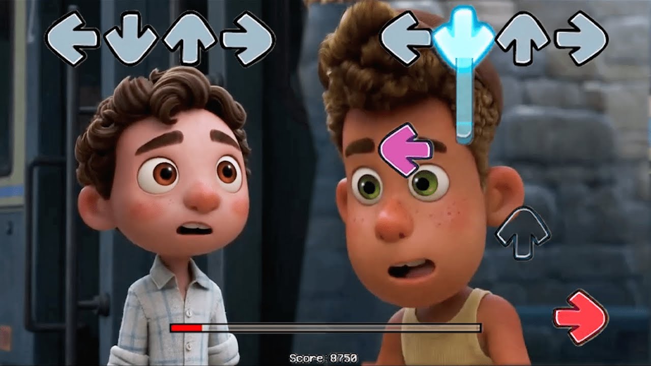 Pixar Luca X Alberto in Friday Night Funkin ( FNF ) - mod - YouTube