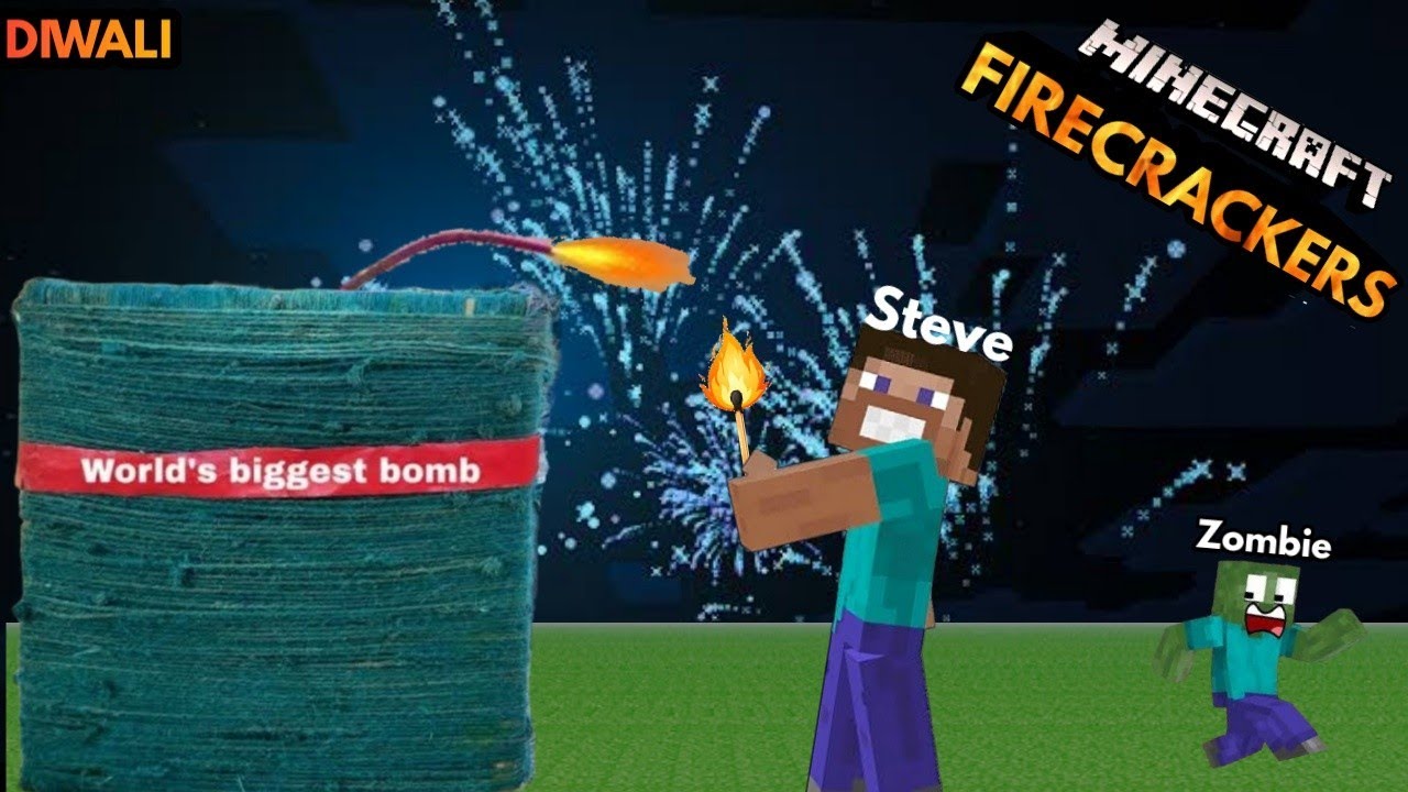 Buying $100000 FIRECRACKERS in Minecraft || Bursting Crackers - YouTube