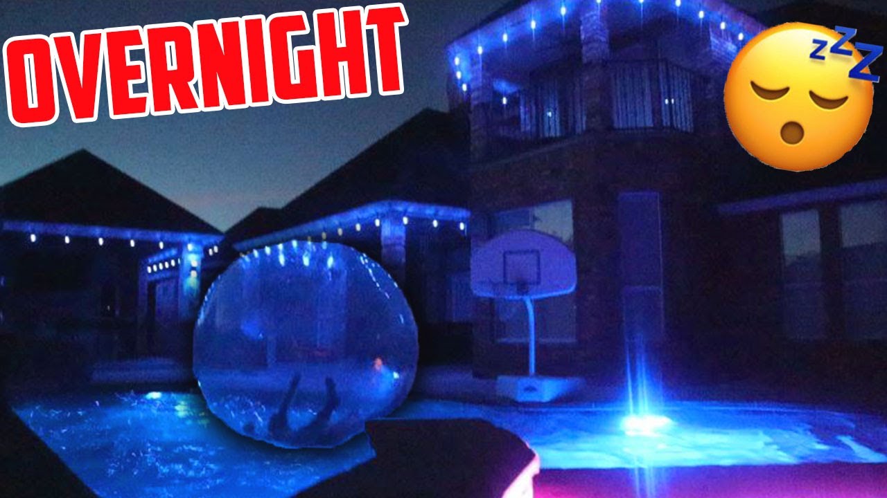 Spending The Night In a Zorb Ball - Overnight Challenge - YouTube