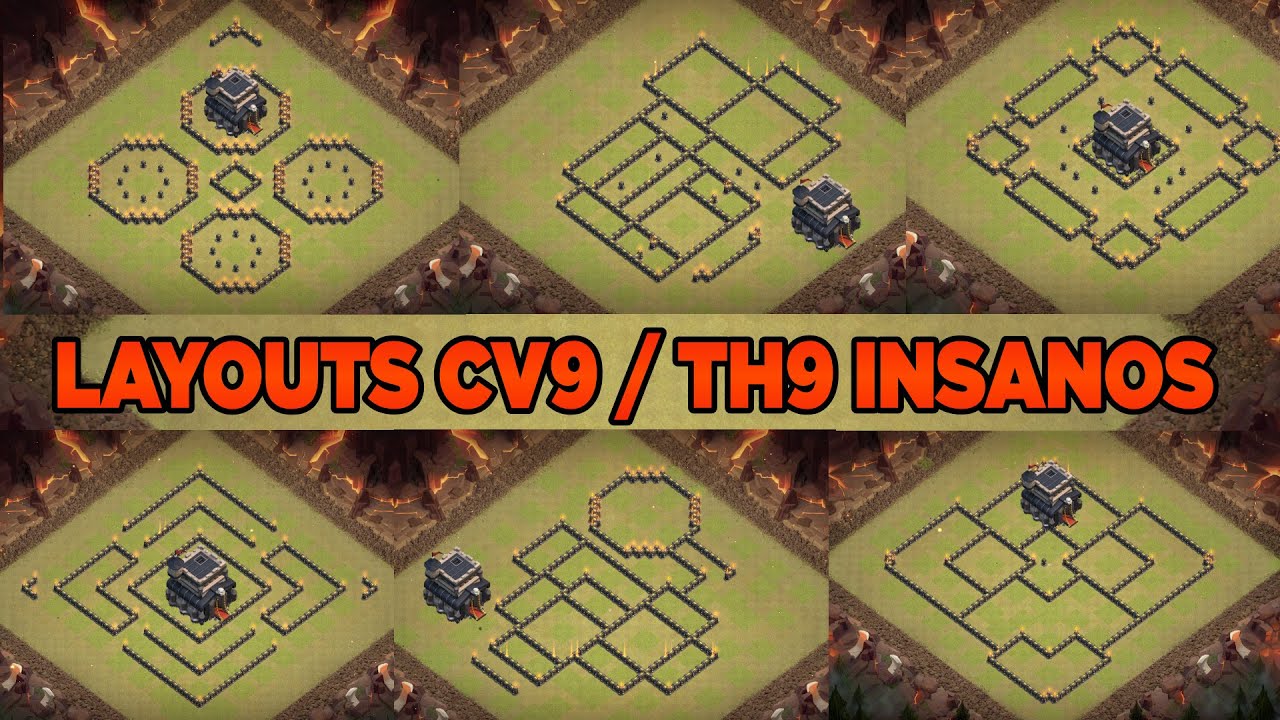 Top 10 Melhores layouts de guerra para CV9 com links - YouTube