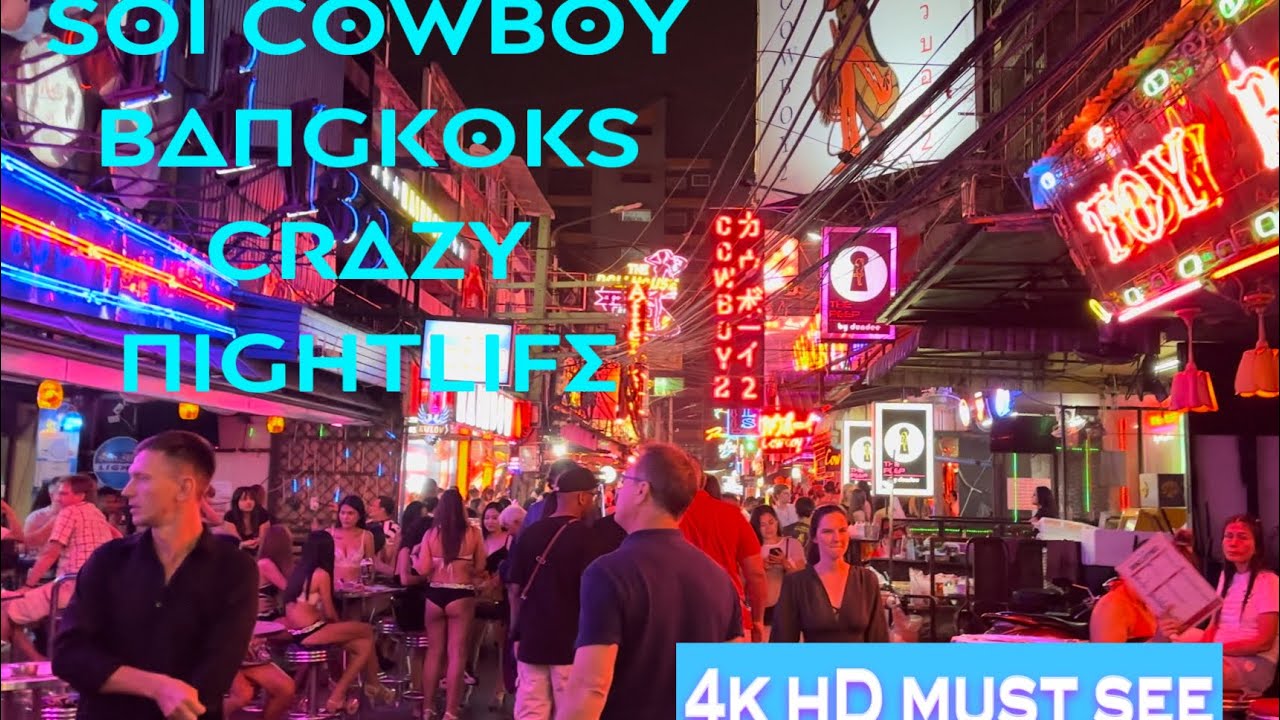 Soi cowboy Bangkok nightlife 4k HD 2024 - YouTube