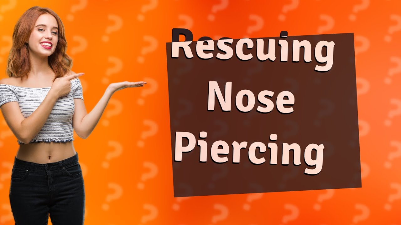 How do you save a rejecting nose piercing? - YouTube