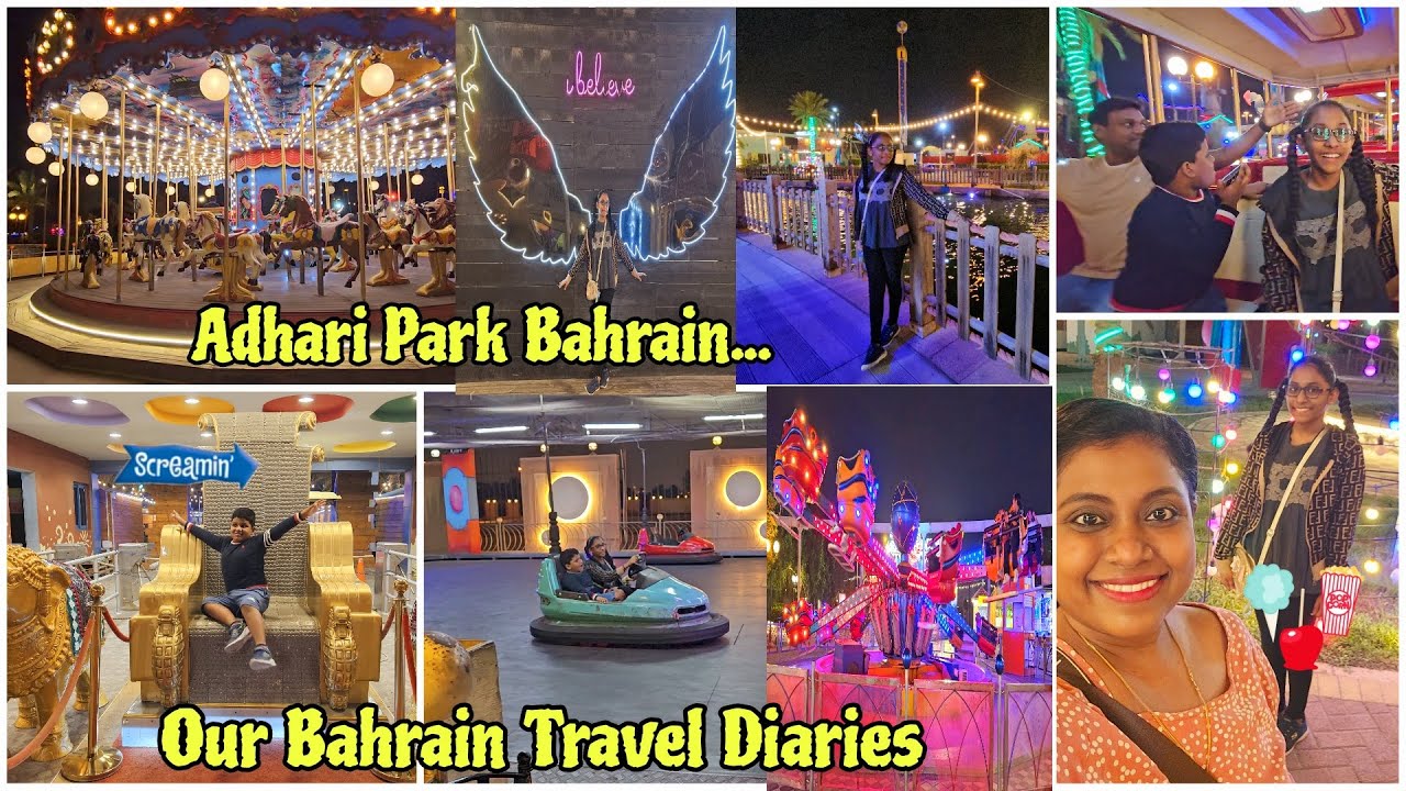 Fun Bahrain VLOG😊Amazing Carnival Park In Bahrain🤩🌈ADHARI PARK ...
