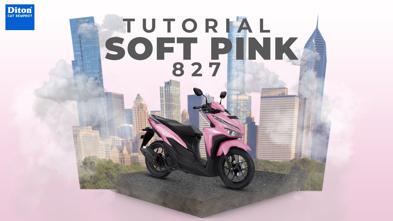 TUTORIAL REPAINT WARNA SOFT PINK 827 | DITON SPRAY PAINT - YouTube