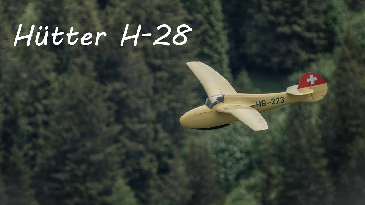 Oldtimer Hütter H-28 flown at Hahnenmoos 2020 - YouTube