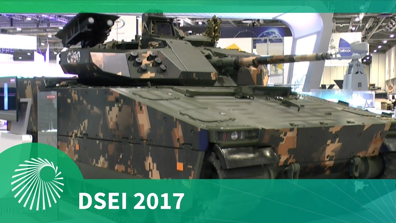 DSEI 2017: The CV90 infantry fighting vehicle from BAE Systems - YouTube