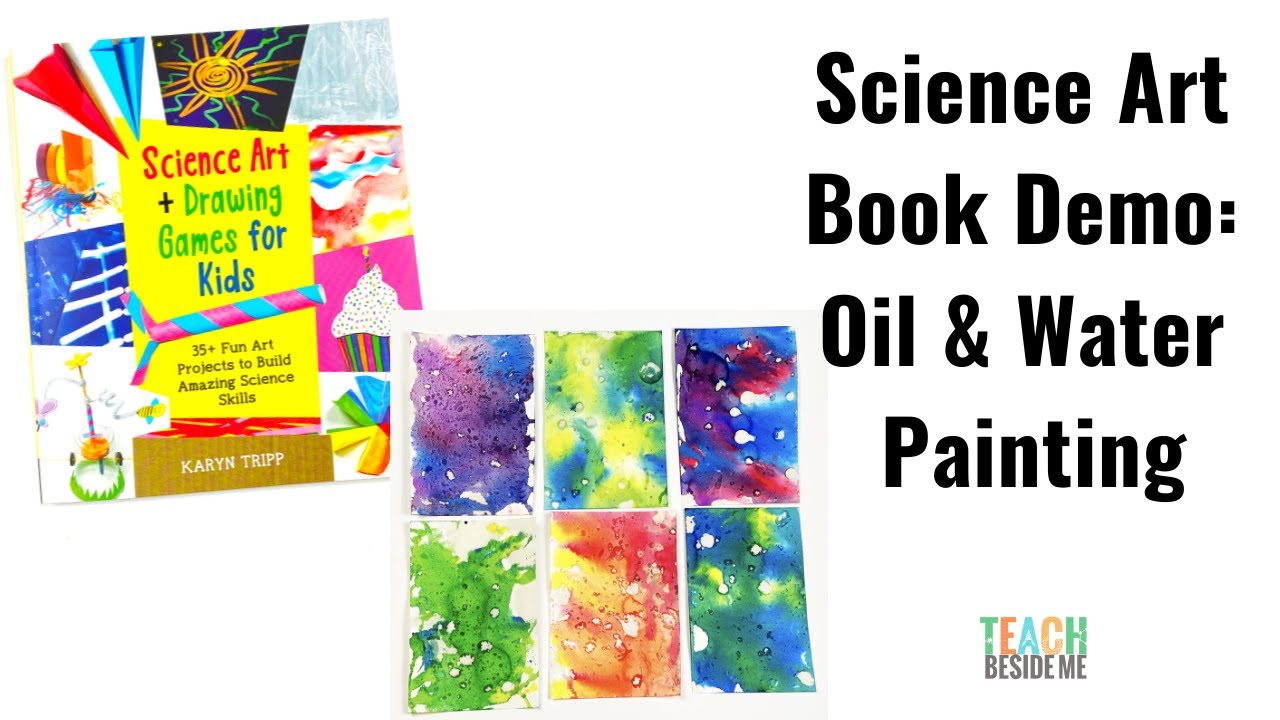Science Art Book Demo: Oil & Water Painting - YouTube