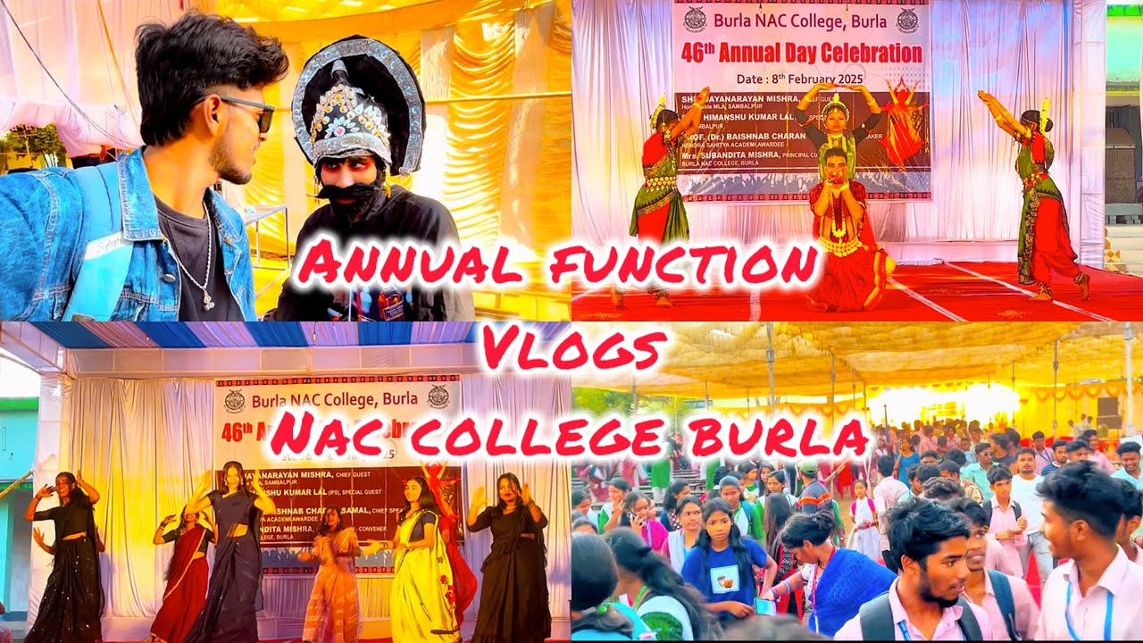Annual Function Vlogs😍Sambalpuri Dance ️Burla NAC College Dance & many ...