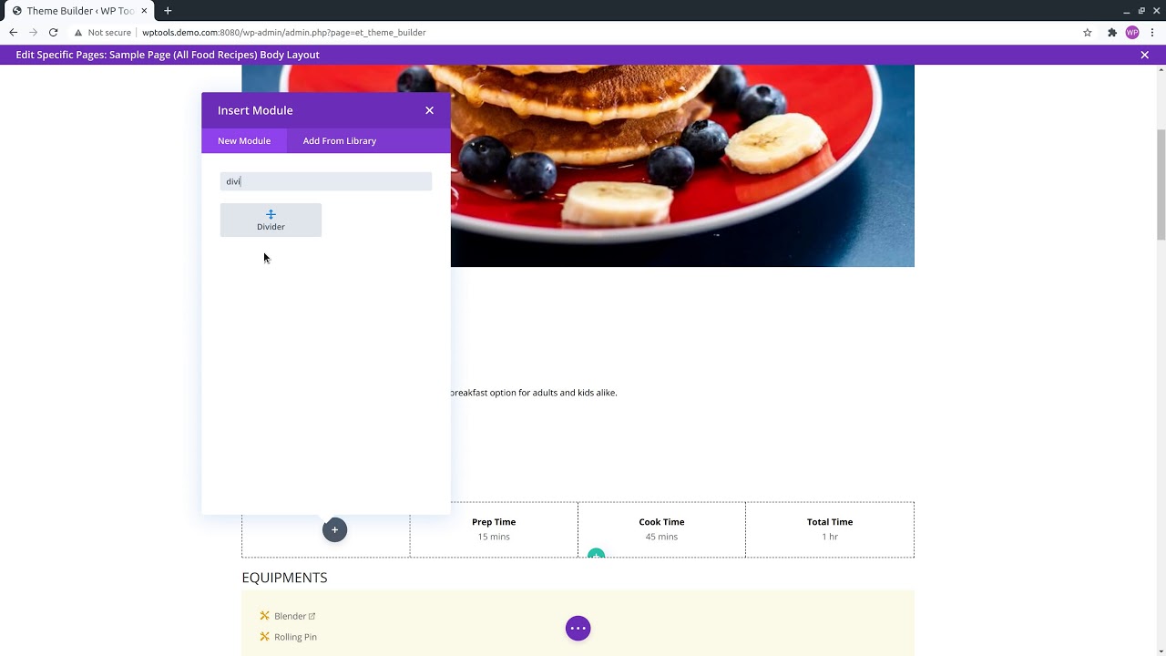 Recipe Servings - Divi Module - YouTube